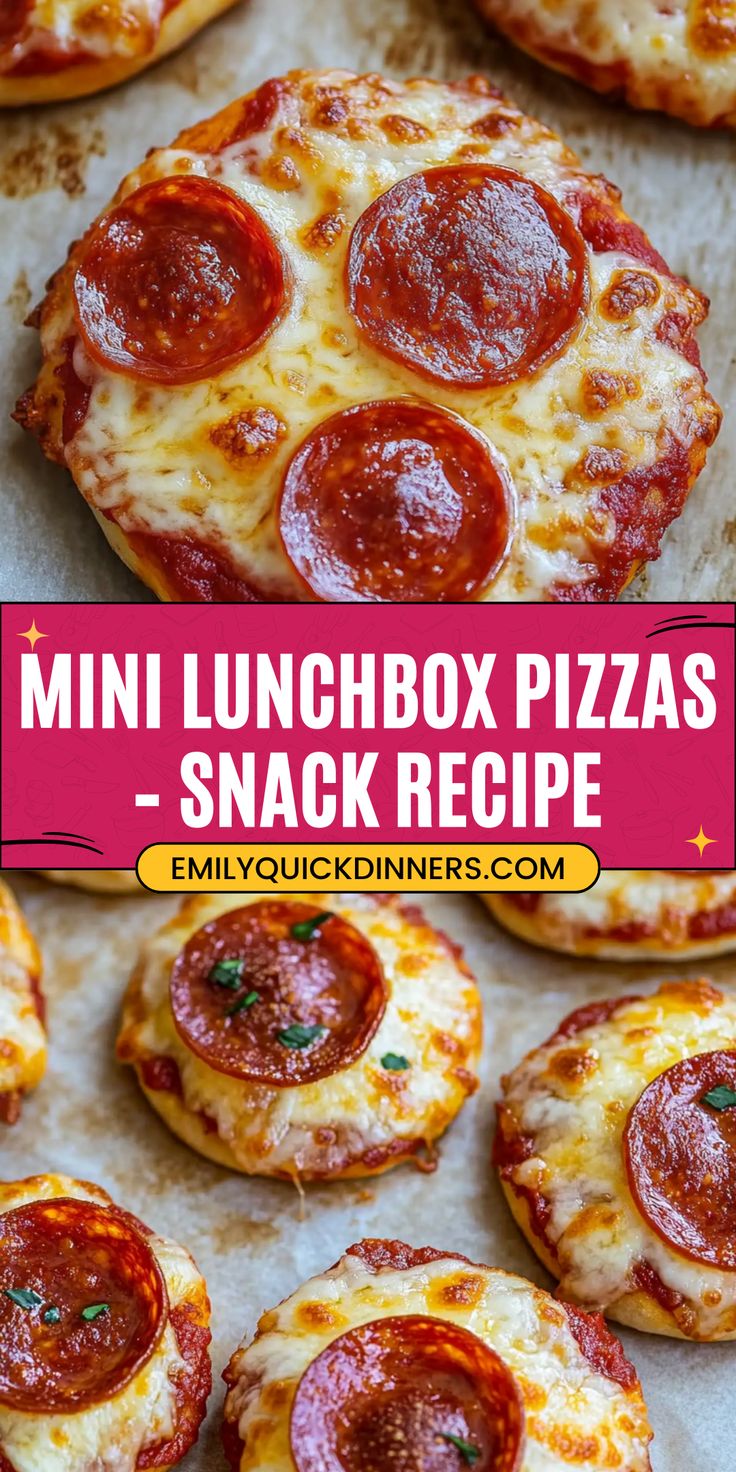 Mini Lunchbox Pizzas Recipe
