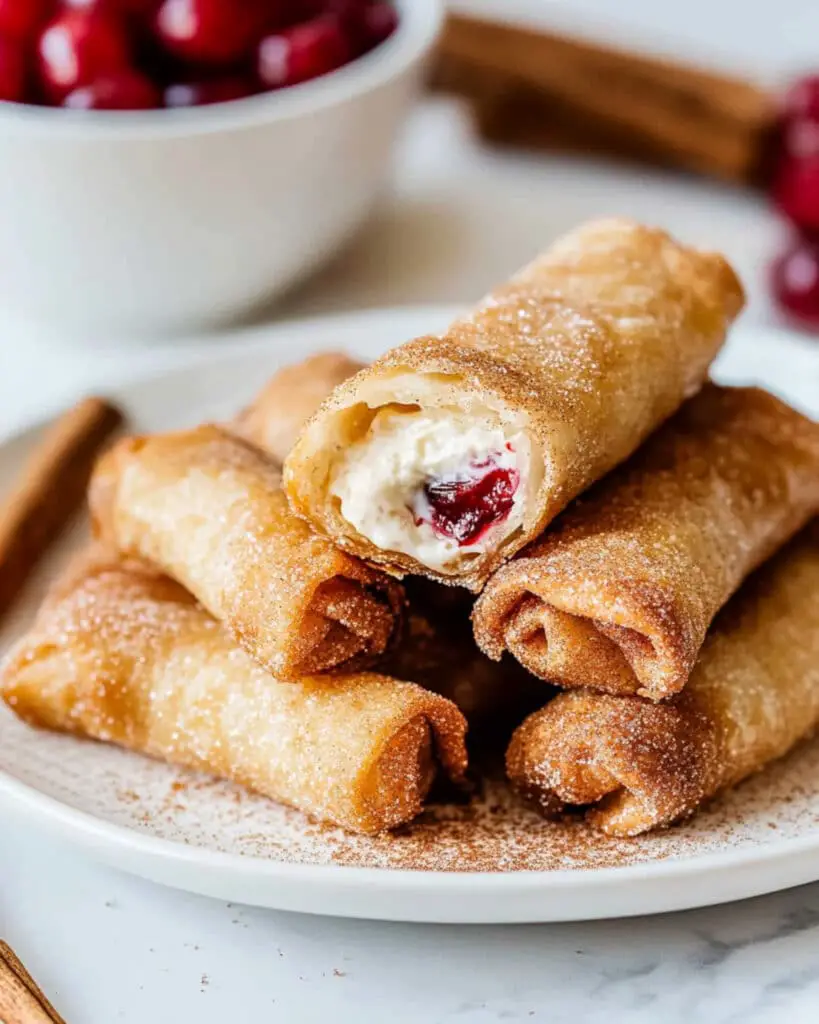 Cherry Cheesecake Egg Rolls Recipe
