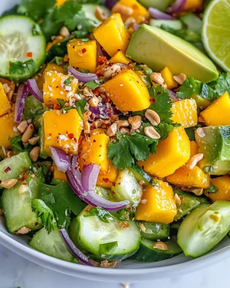 Mango Salad with Sweet Chilli Lime Dressing Recipe