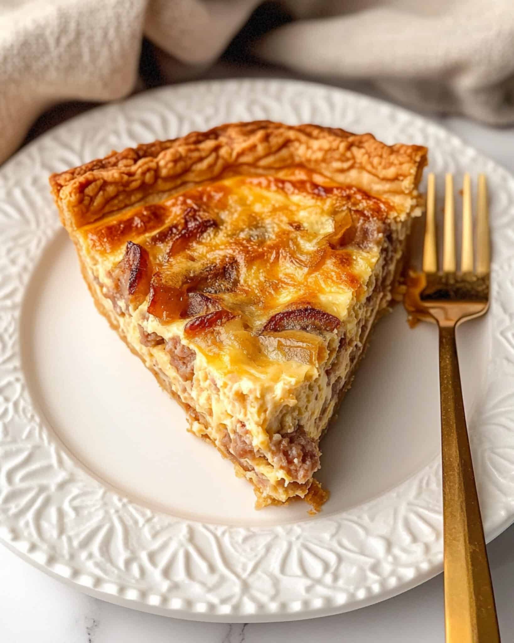Pepperoni Pizza Quiche Recipe
