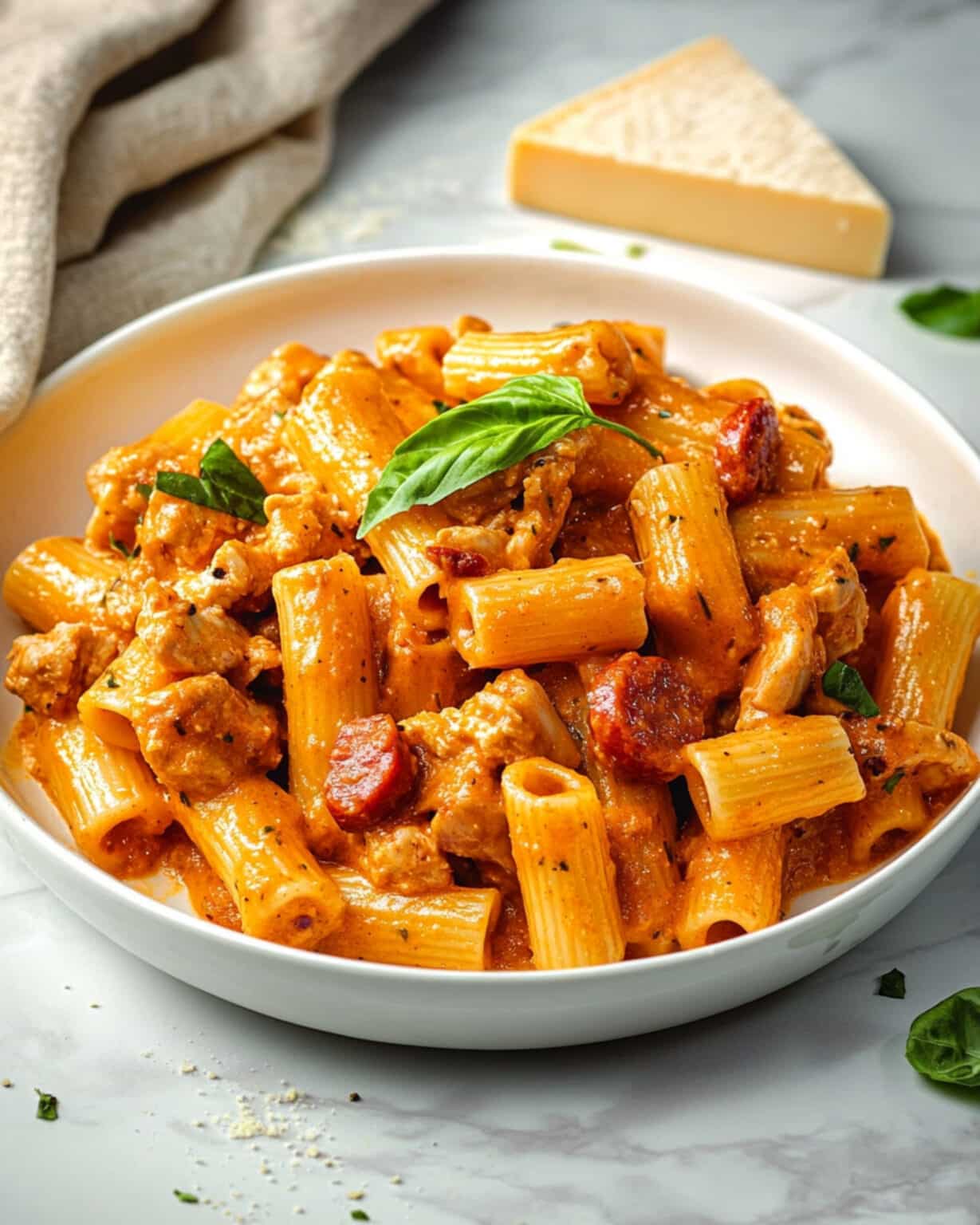 Creamy Chicken and Chorizo Pasta Recipe