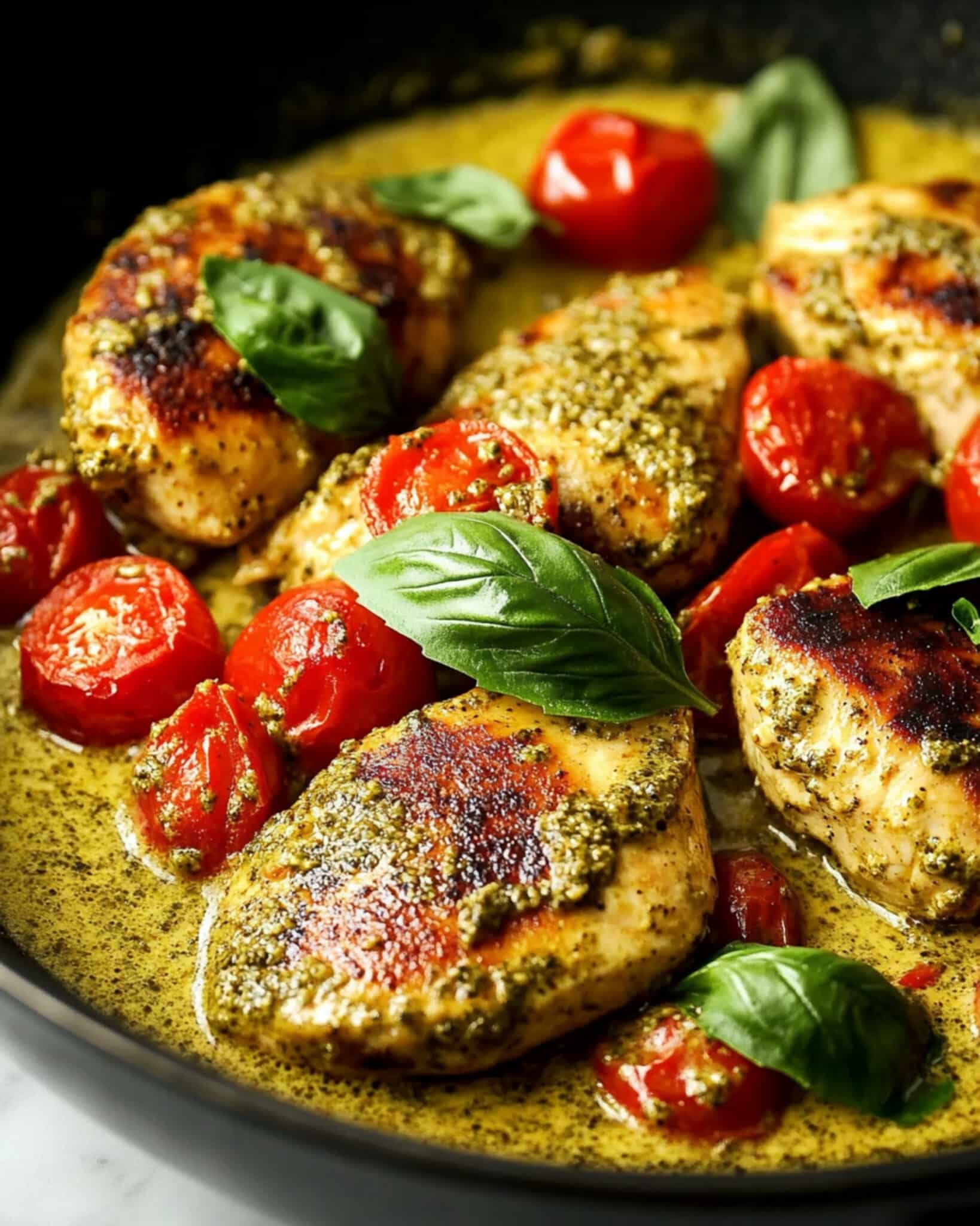 Creamy Pesto Chicken Recipe