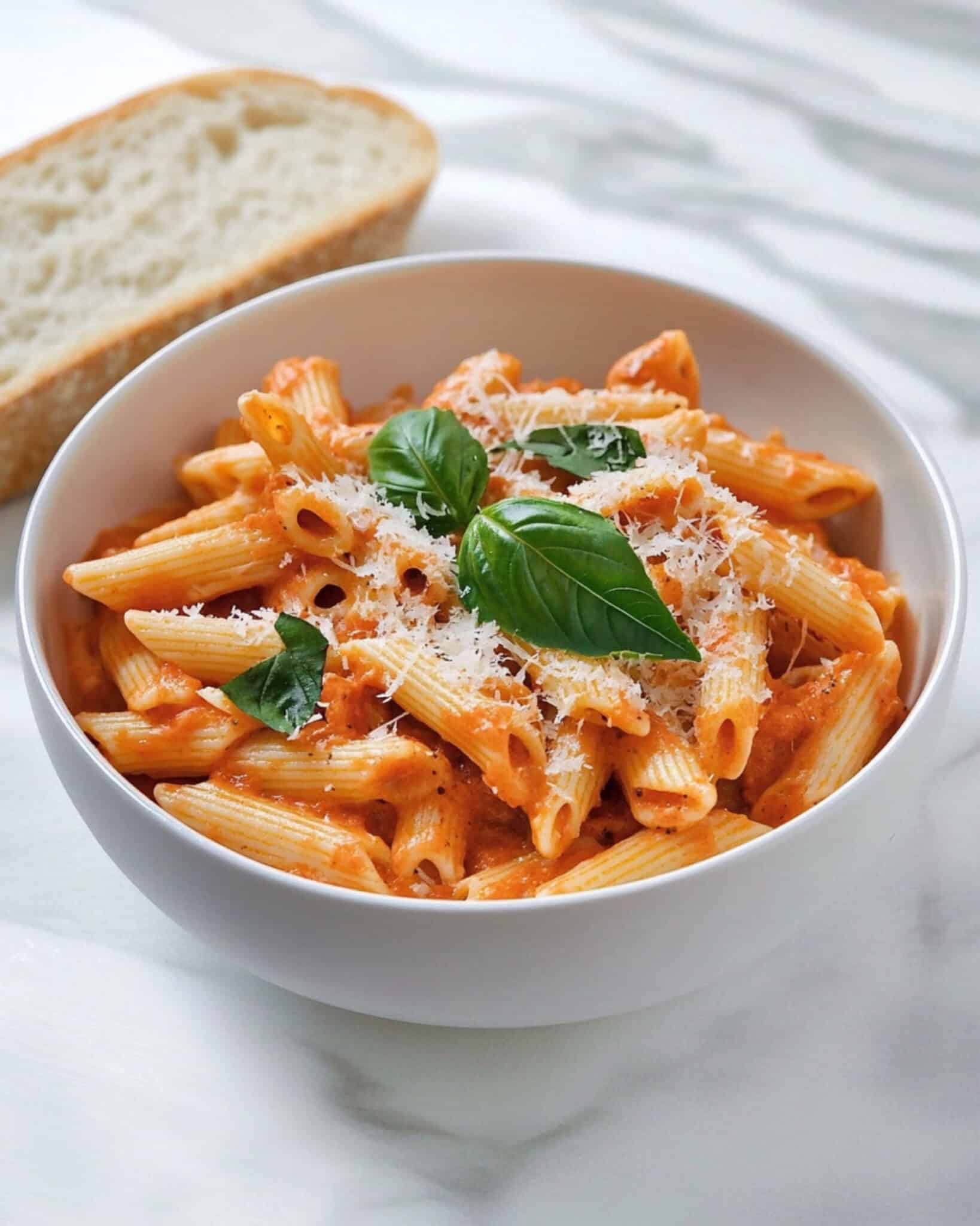 Creamy Tomato and Basil Penne Pasta Recipe