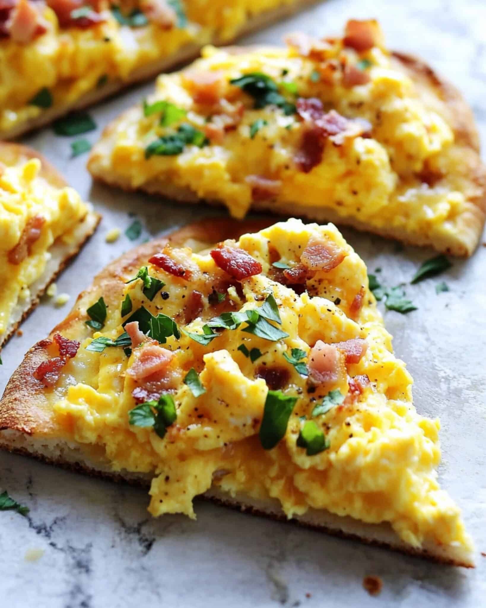 Easy Breakfast Pizza on a Tortilla Recipe