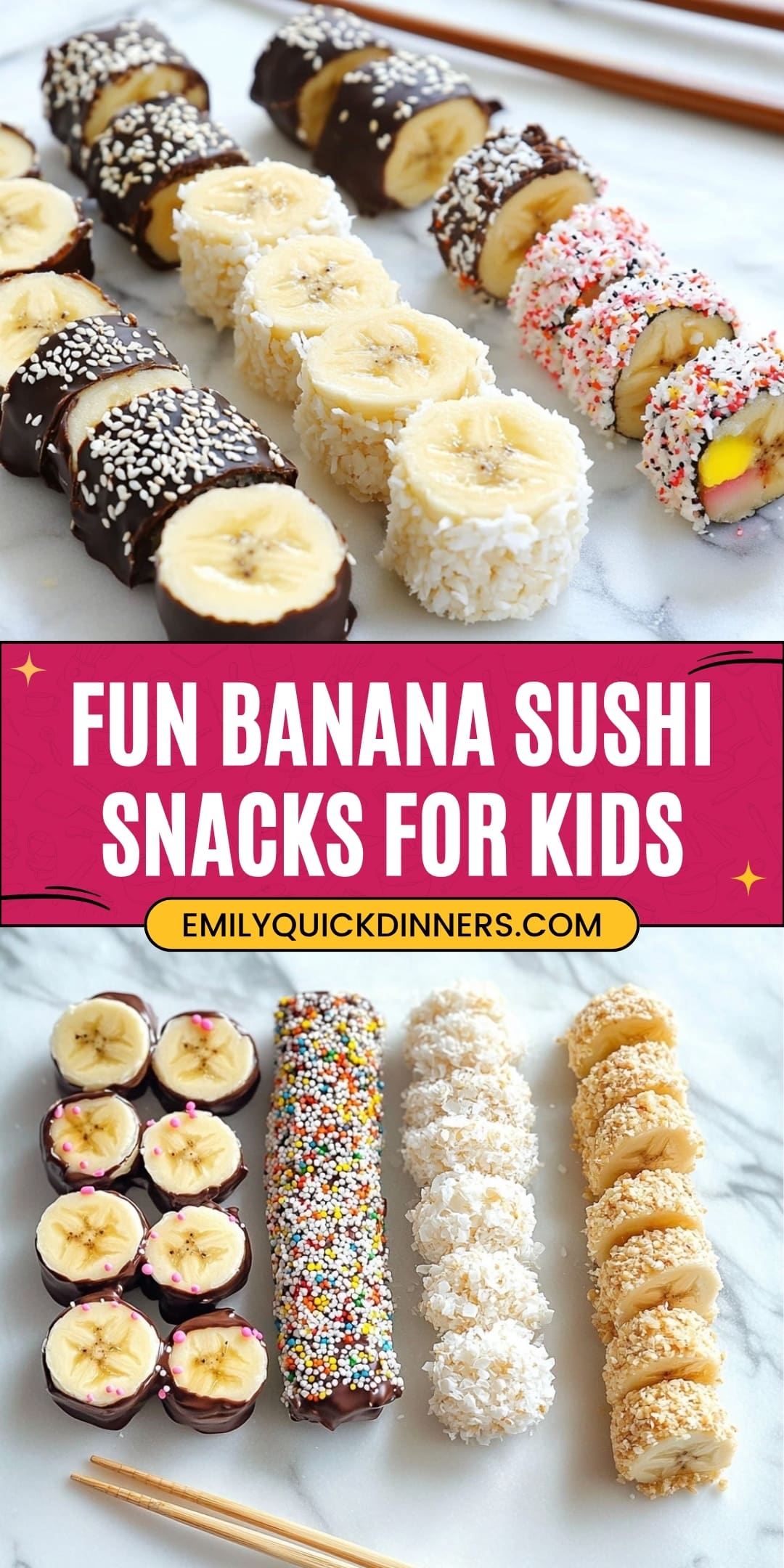 Banana Sushi Recipe - Fun & Quick Snack Idea