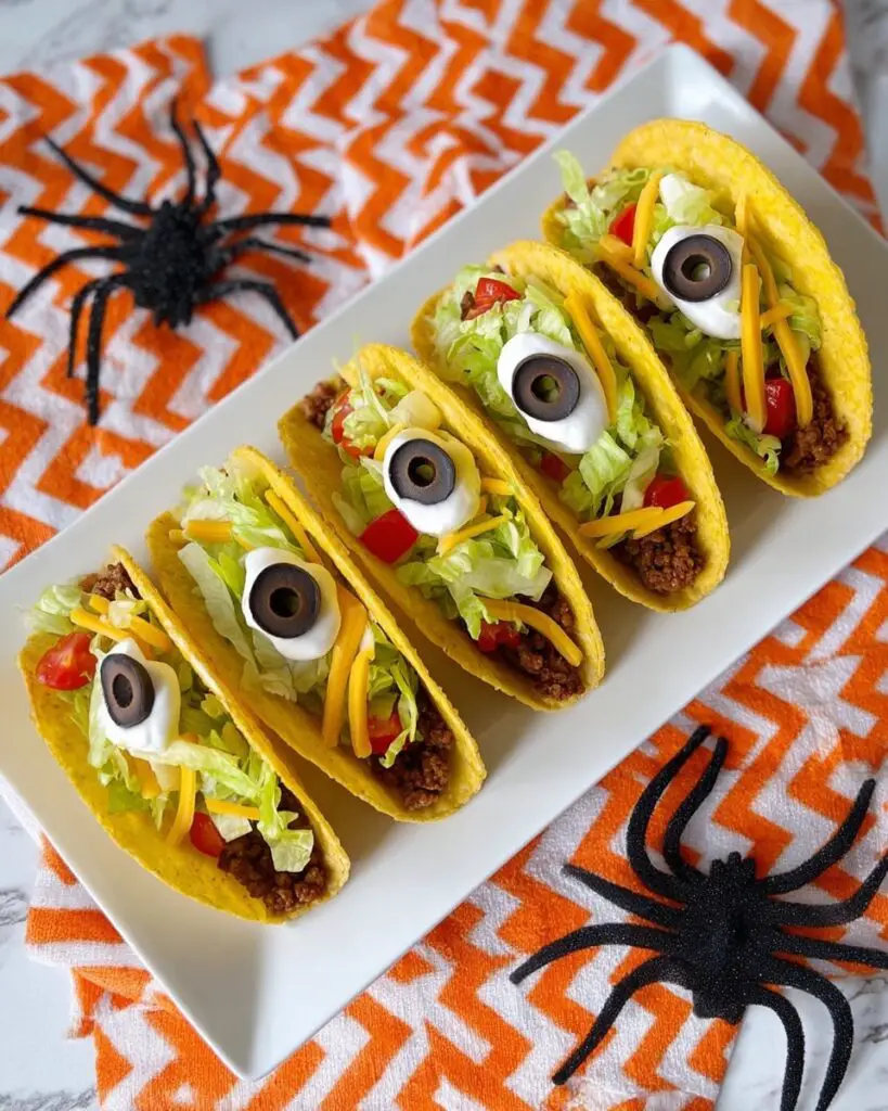 Eyeball Tacos - Fun and Spooky Halloween Party Food