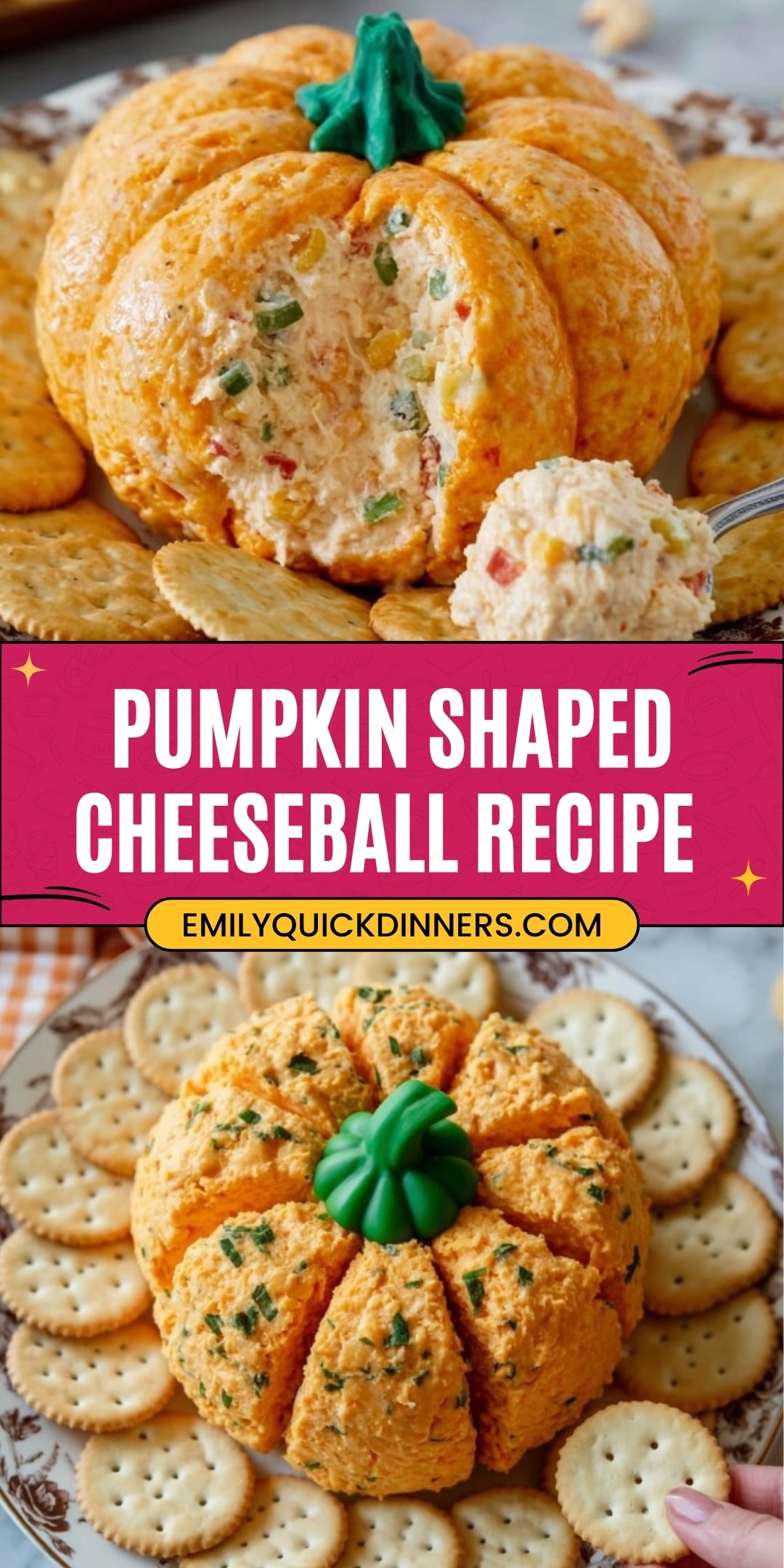 Pumpkin-Shaped Cheeseball: Festive Fall Party Delight