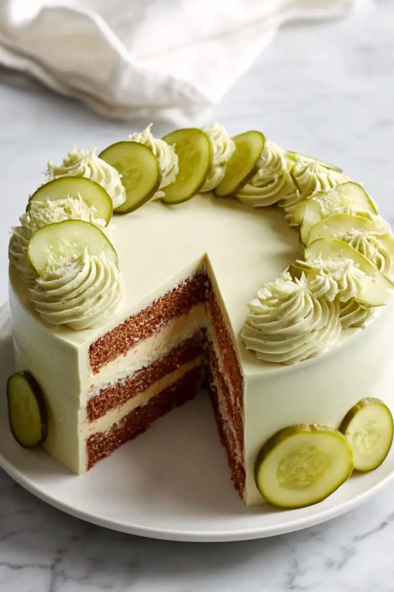 Pickle Cake: Deliciously Surprising Sweet and Tangy Dessert