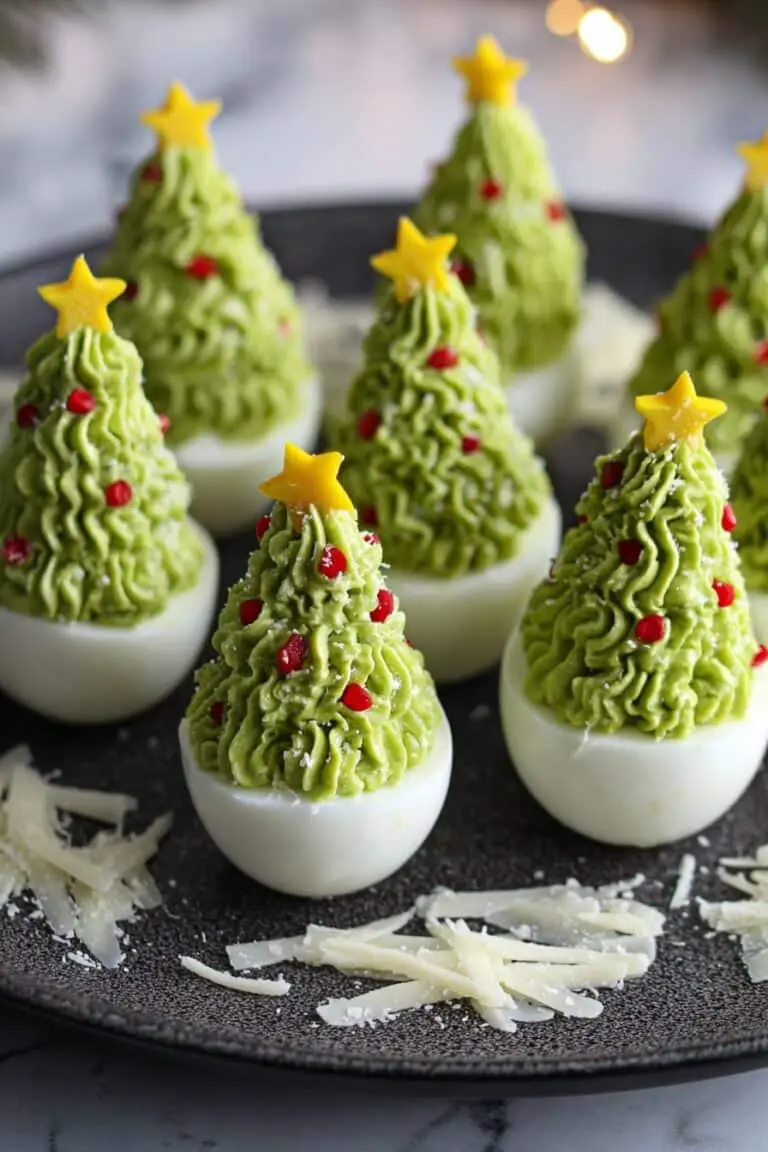 Christmas Tree Deviled Eggs – Festive Holiday Appetizer