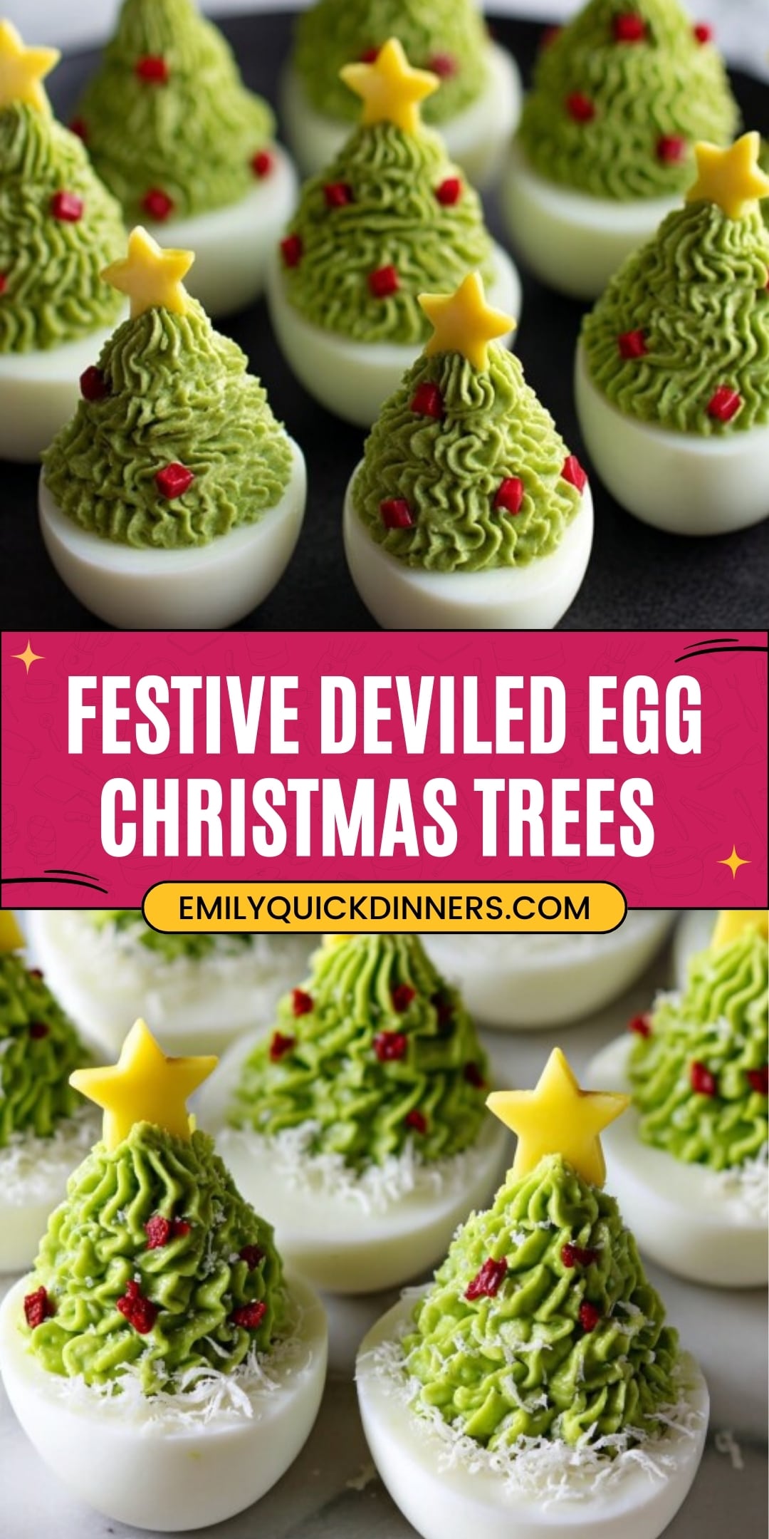 Christmas Tree Deviled Eggs – Festive Holiday Appetizer