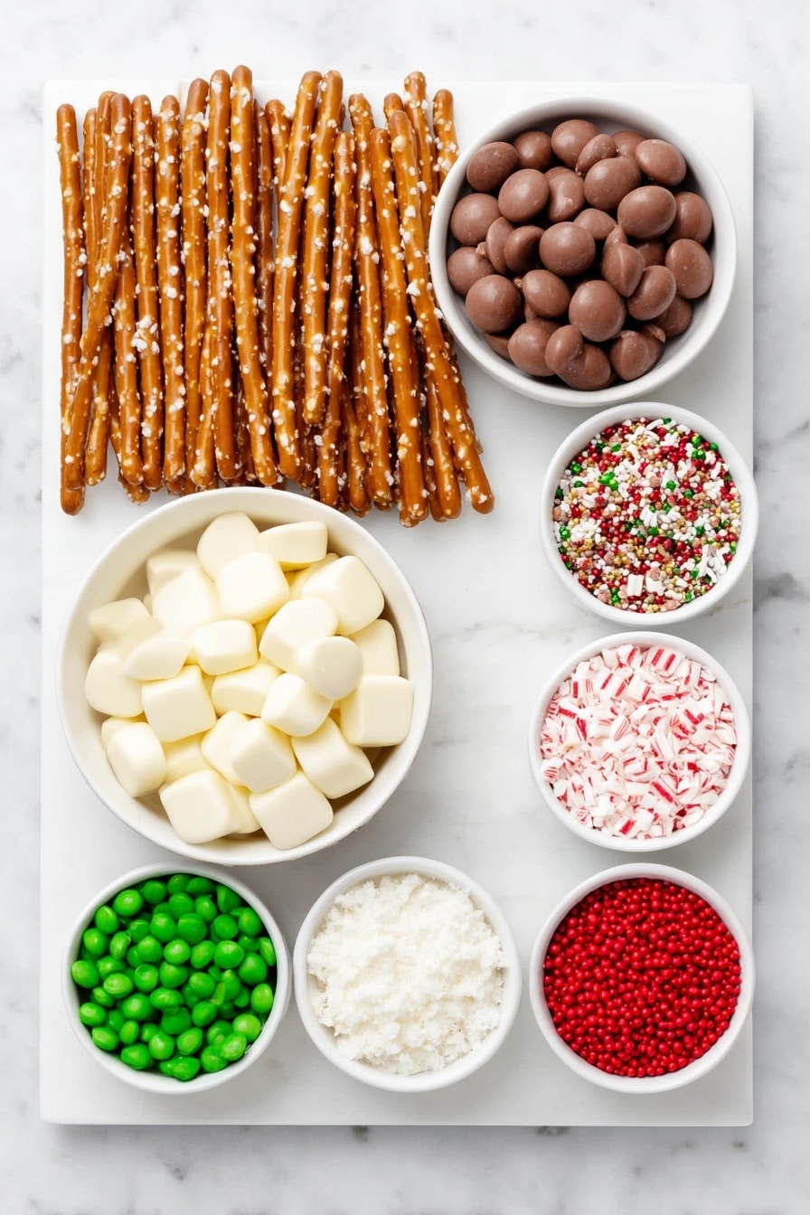 Festive Chocolate Dipped Pretzel Rods - Perfect Holiday Treats