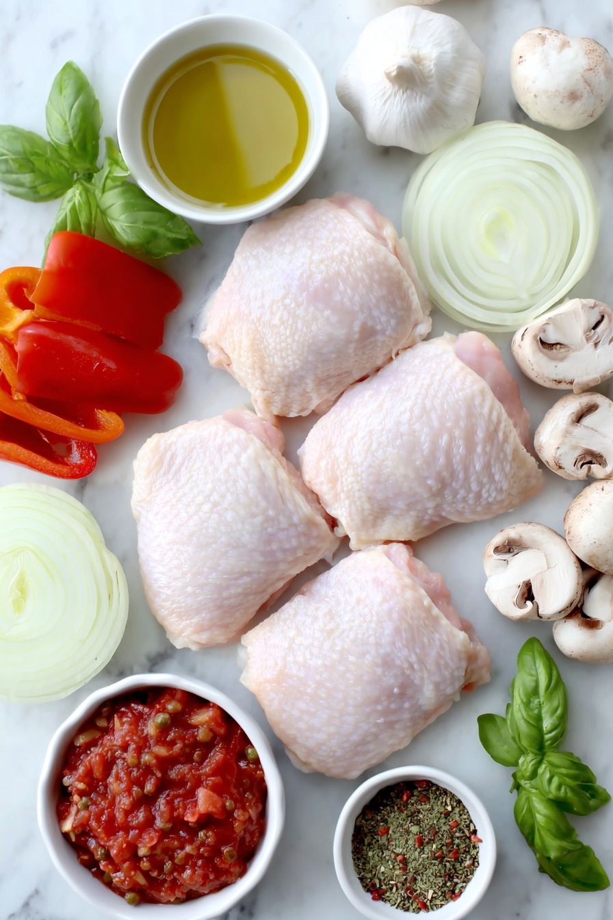 Slow Cooker Chicken Cacciatore: Easy Italian Chicken Dinner