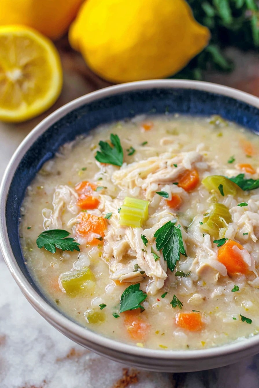 Greek Lemon Chicken Soup: Bright, Cozy & Delicious