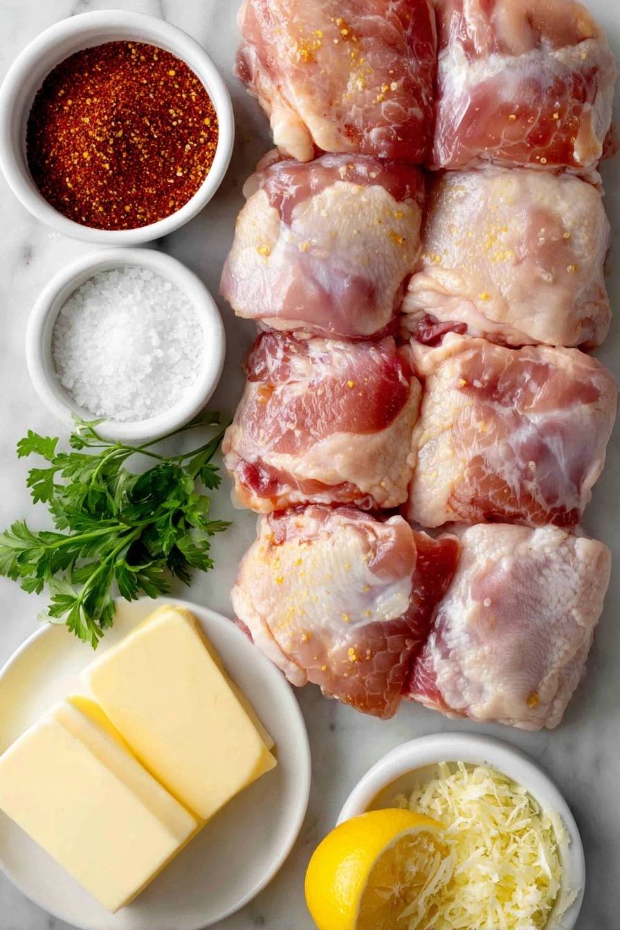 Crockpot Lemon Garlic Butter Chicken Thighs – Delicious & Easy