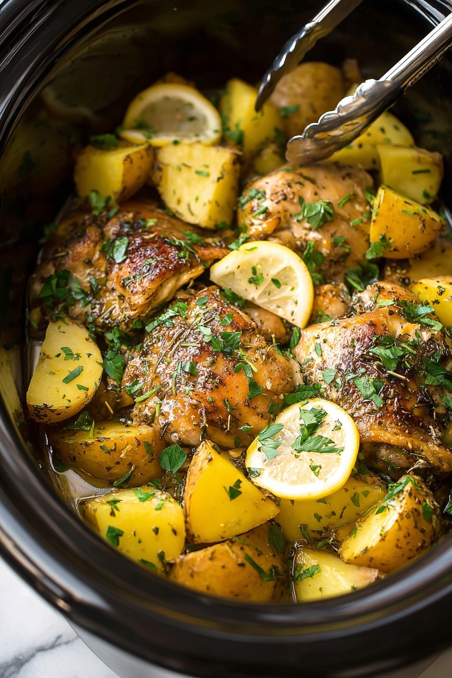 Greek Lemon Chicken and Potatoes: Bright & Flavorful Greek Dinner