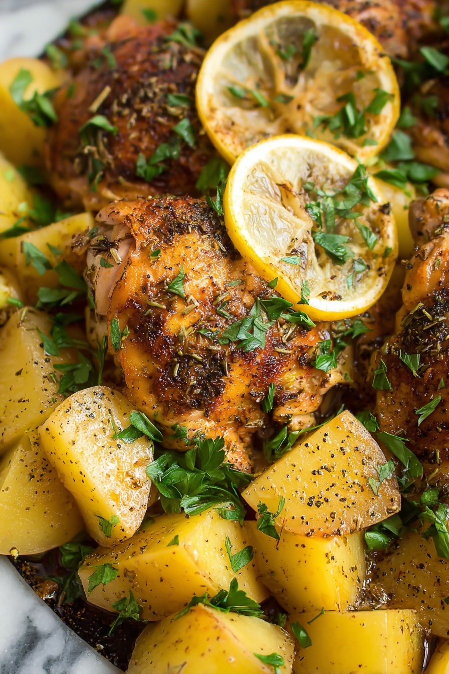 Greek Lemon Chicken and Potatoes: Bright & Flavorful Greek Dinner