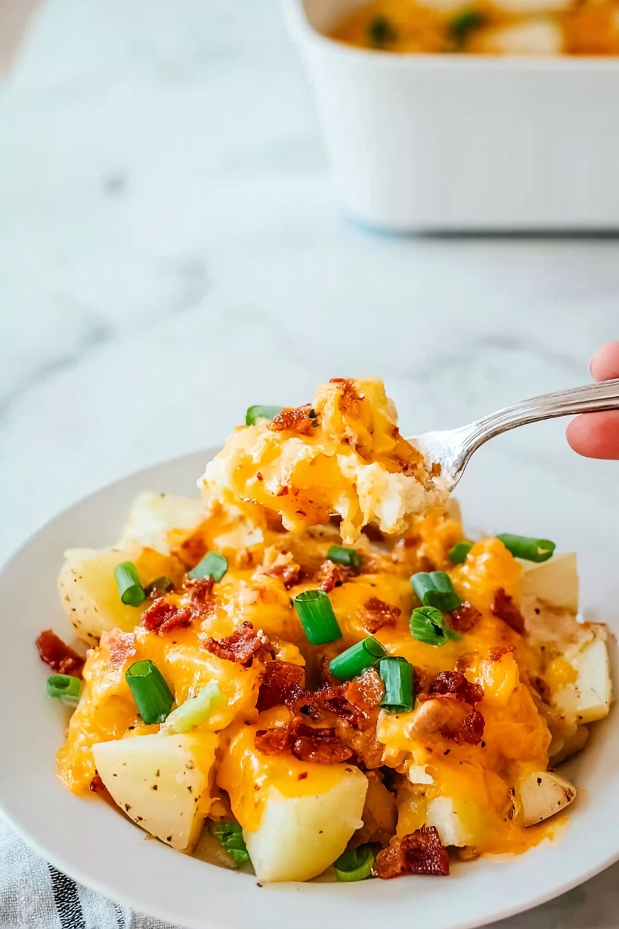 Cheesy Chicken Potato Casserole: Easy & Comforting Dinner