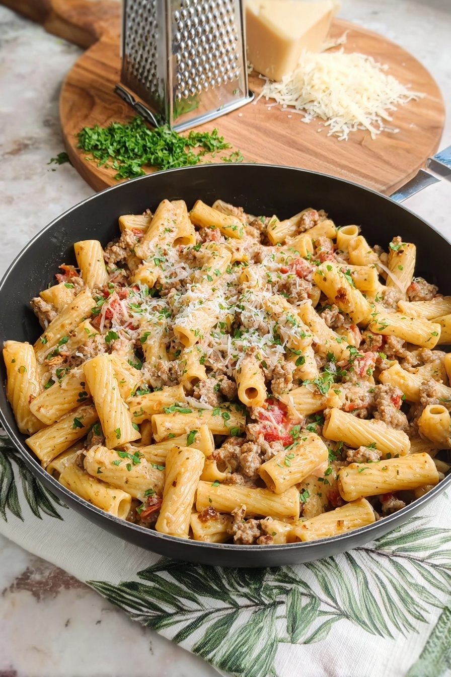 Creamy Parmesan Sausage Rigatoni: Irresistible & Easy to Make